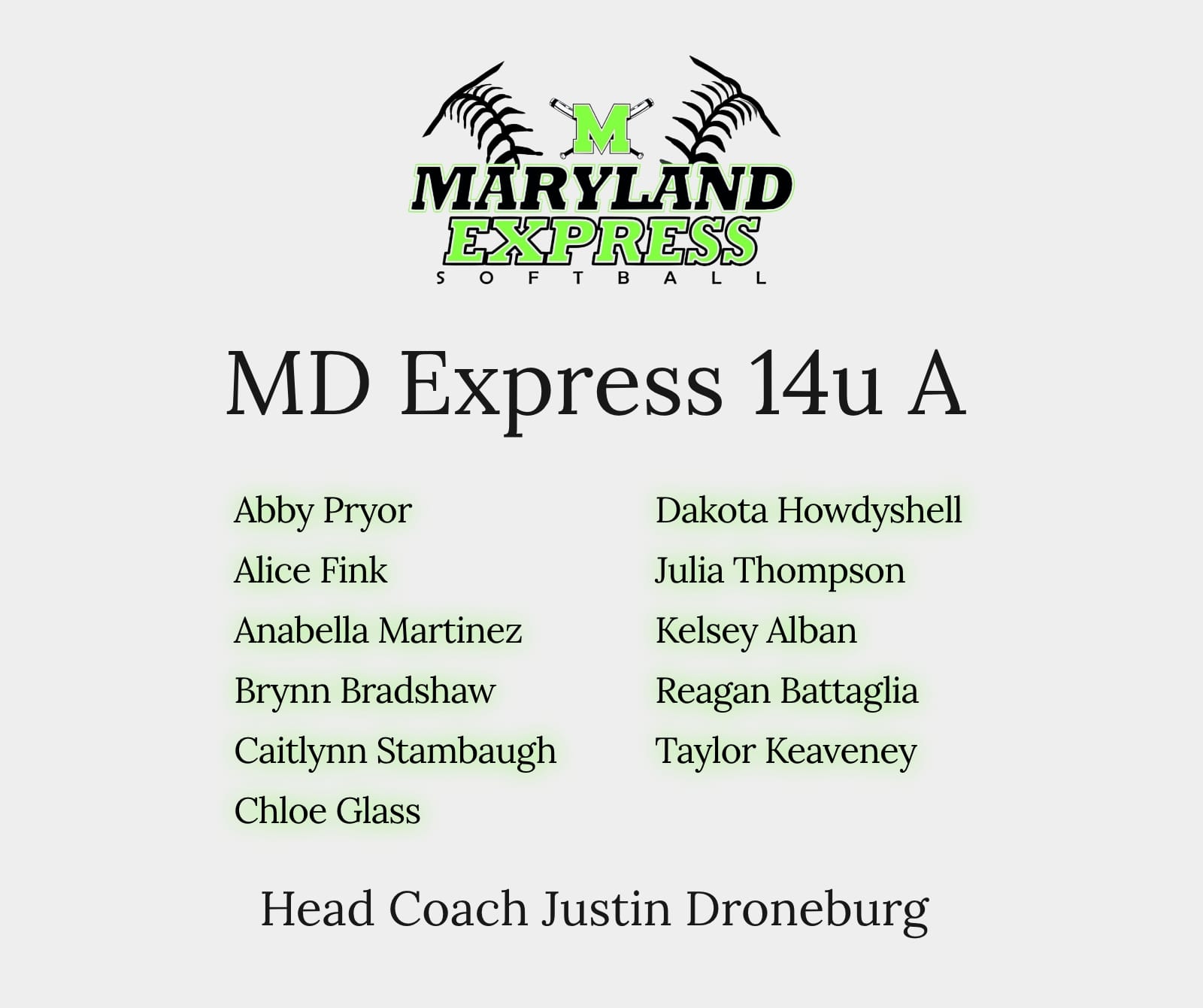 MD Express Softball